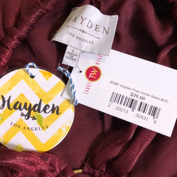 Hayden | Dresses | Hayden Plum Off The Shoulder Halter Dress | Poshmark